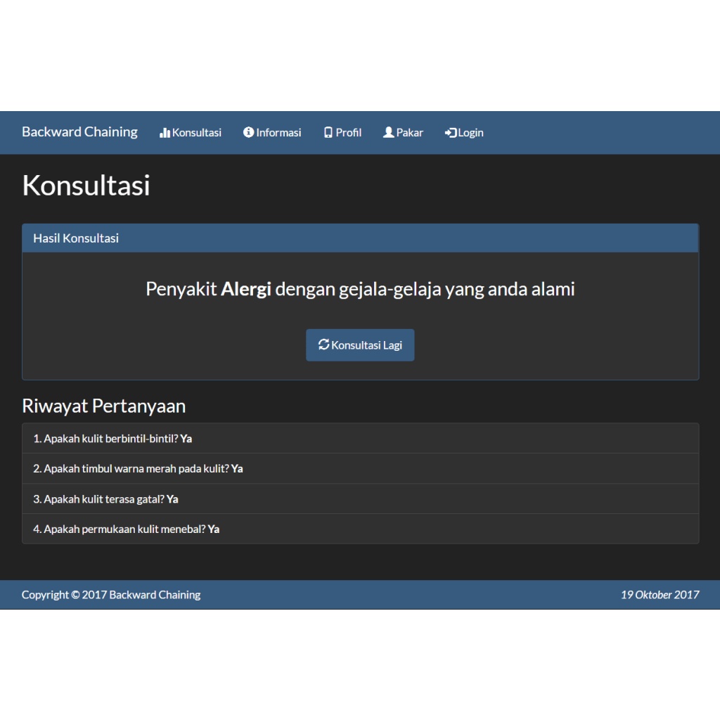 Jual Source Code Penggunaan Sistem Pakar Backward Chaining Berbasis Web Dengan PHP Dan MySQL ...