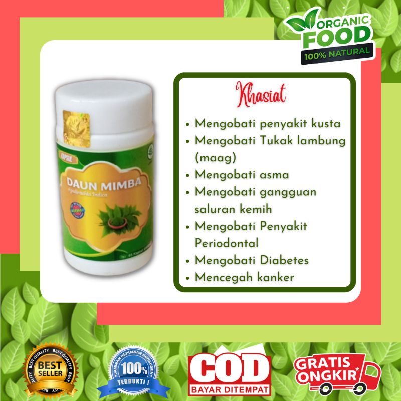 Jual Kapsul Daun Mimba obat Asma | Shopee Indonesia