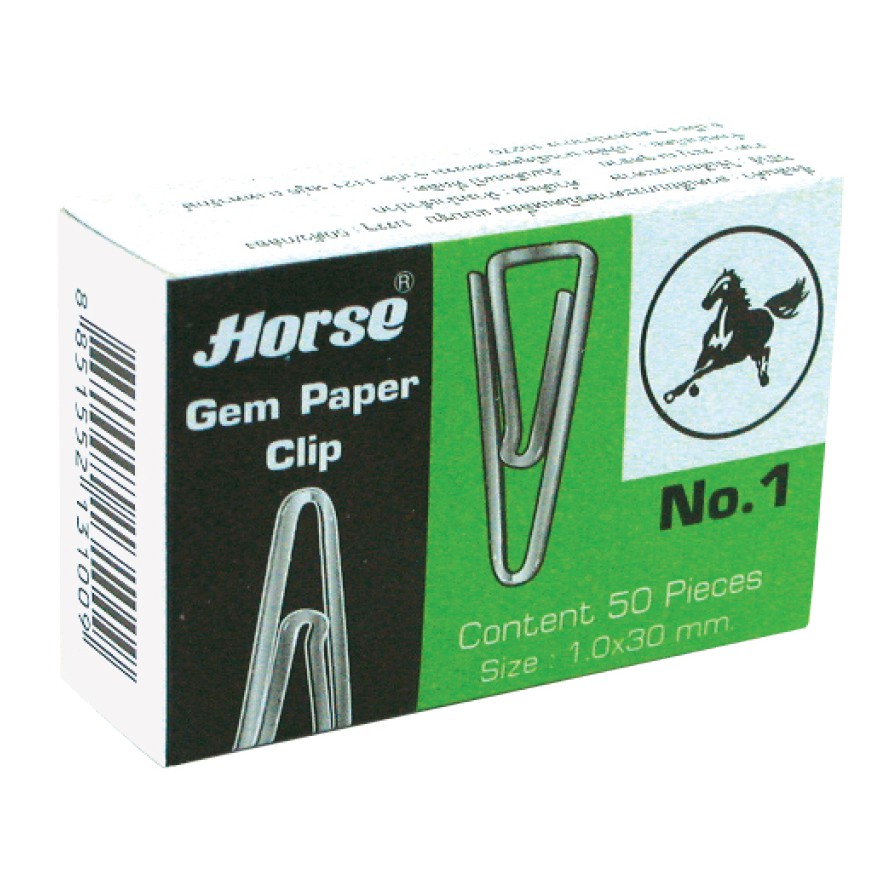 Jual paperclip , Horse Gem Clips No 1 (Triangular Shape) | Shopee Indonesia