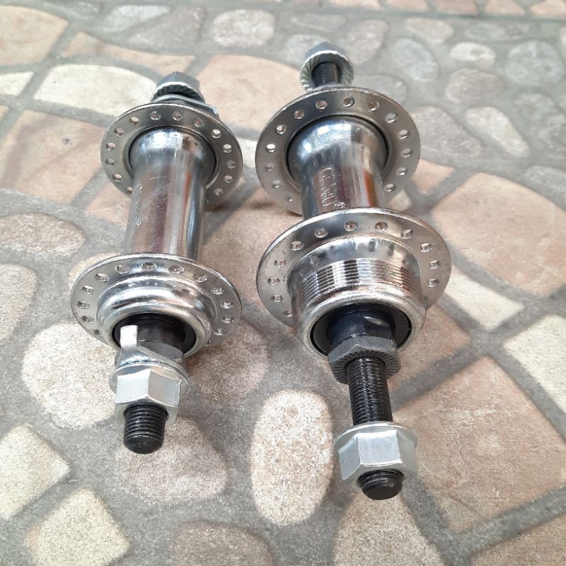 Jual HUB - NAP BESI GENIO warna chrome 16H,20H ,28H,36H | Shopee Indonesia