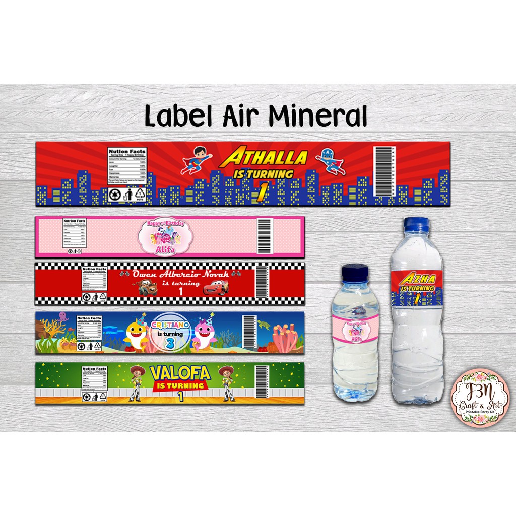 Jual Label Botol Air Mineral | Shopee Indonesia