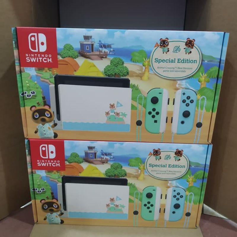 Jual Nintendo Switch V2 Animal Crossing Special Edition | Shopee Indonesia