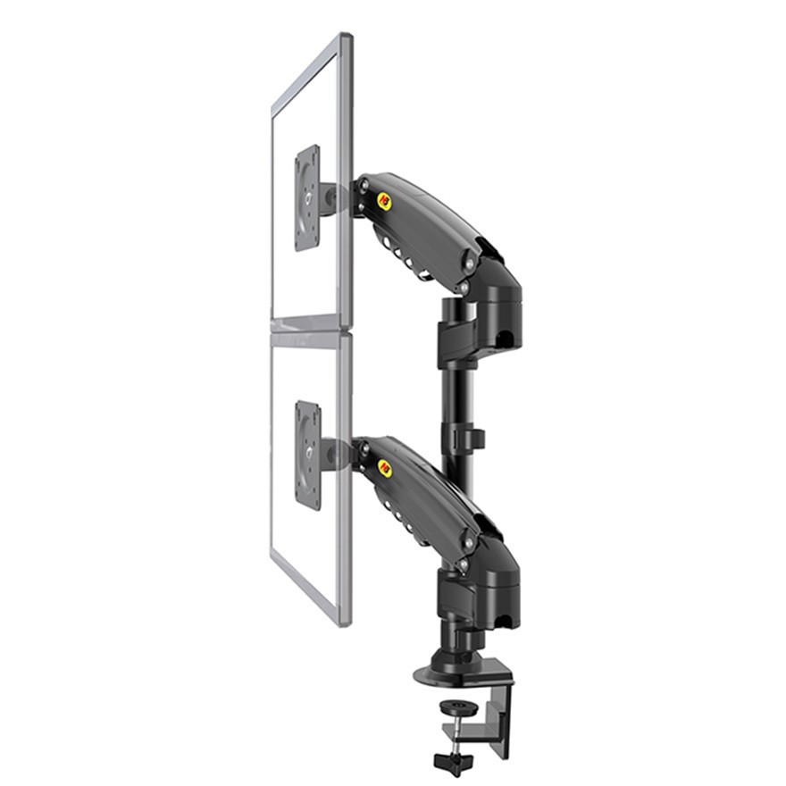 Jual NORTH BAYOU NBF160 NB F160 BRACKET MONITOR JEPIT MEJA 2 MONITOR ...