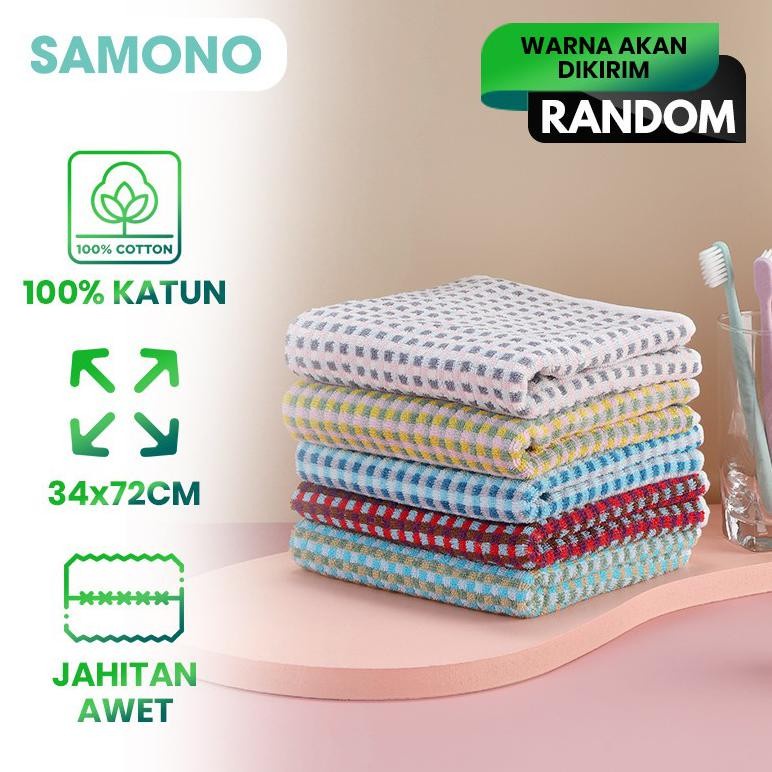 Jual Samono St30 Lap Handuk Mandi Kecil Katun Pengering Rambut Tangan ...