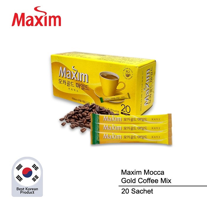 Jual Maxim Coffee Mix / Kopi Mix Asli Korea 100% (20 Sachet) | Shopee ...