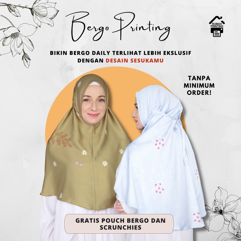 Jual Bergo Printing (Custom Bahan dan Desain) | Shopee Indonesia
