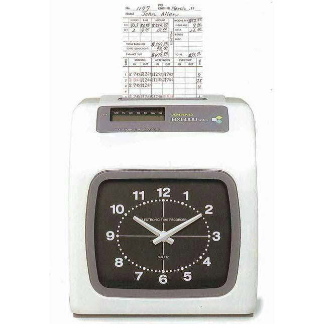 Jual AMANO BX-6000/Mesin Absen Kartu/Absensi Pegawai/Check Lock ...