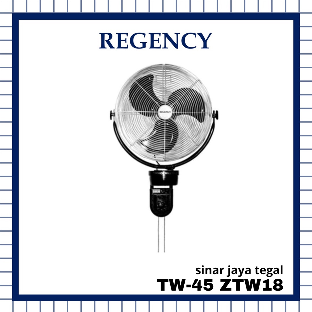 Jual KIPAS ANGIN REGENCY TW-45 ZTW18 Tornado Wall Fan Kipas angin ...