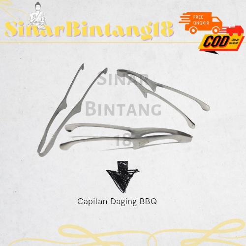 Jual Capitan Daging BBQ Stainless Stell | Shopee Indonesia