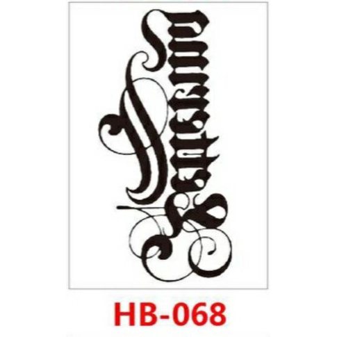 Jual Tattoo Tulisan 21x15 CM temporary temporer tato temporari | Shopee ...
