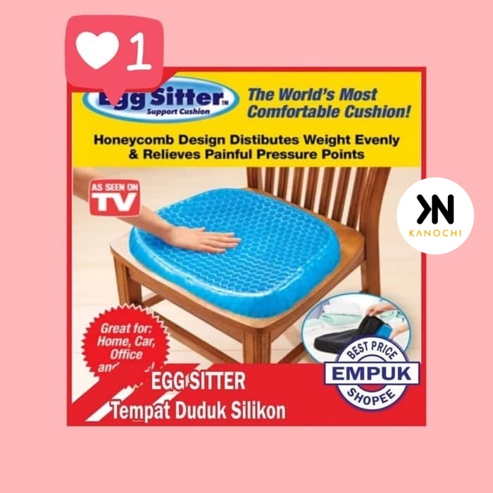 Jual ORI Bantal Alas Duduk Empuk Egg Sitter Posture Silikon Cushion ...