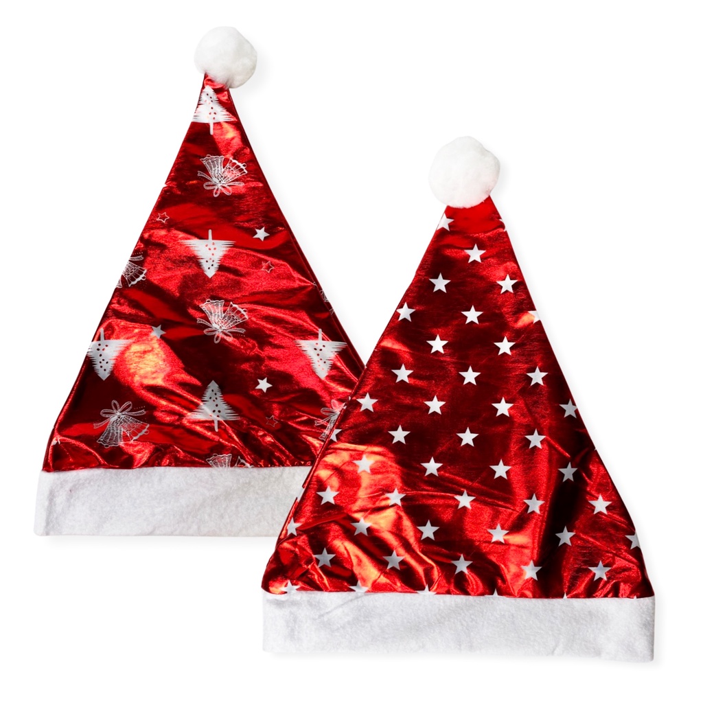 Jual W! Accessories Topi Natal Santa Metalik 63140500 | Shopee Indonesia