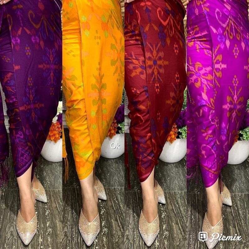 Jual Kamen Cotton Endek Motif Mastuli Isi Selendang | Shopee Indonesia