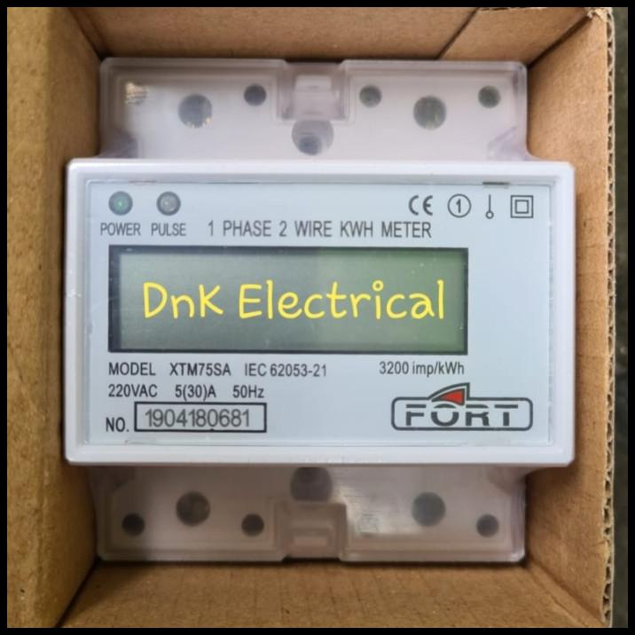 Jual Kwh Meter 1 Phase Merk Fort Xtm75Sa Digital (Lcd) | Shopee Indonesia