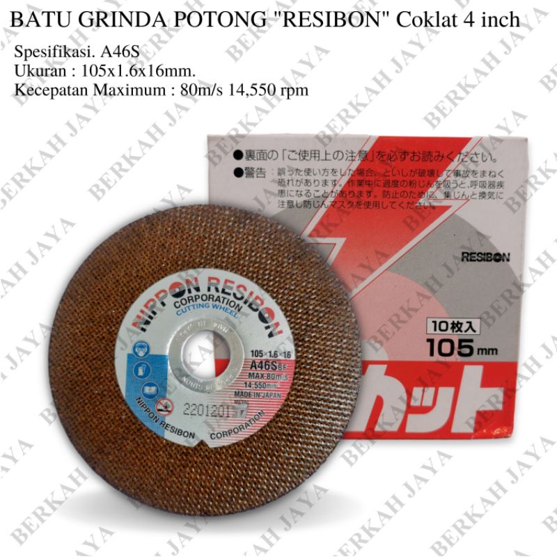 Jual RESIBON Nippon Mata Gurinda Batu Gerinda Potong Besi Grinda ...