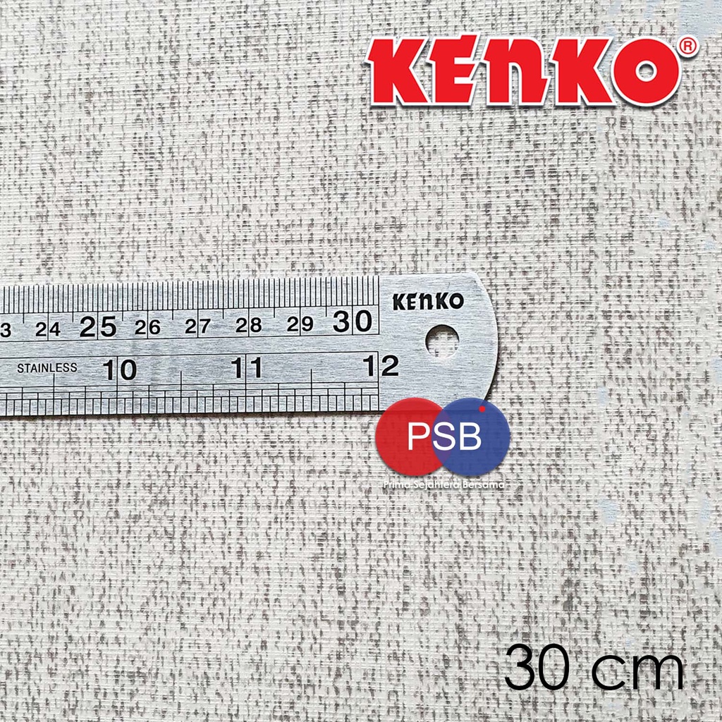 Jual Penggaris Besi Kenko 30 cm / Stainless Steel Ruler | Shopee Indonesia