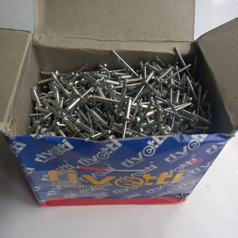 Jual paku rivet 423, 429, 435, 440, 450, 1kotak 1000biji RIVETTI ...