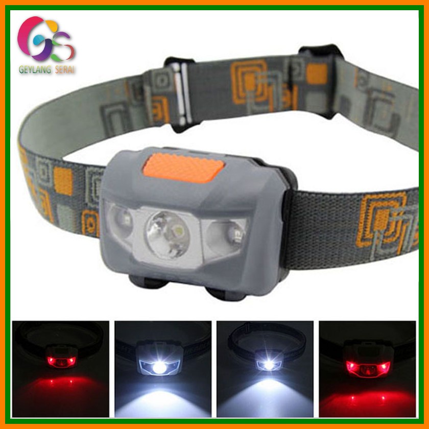 Jual Senter Kepala LED Anti Air Dengan 2 Warna Cahaya 4 Mode - Headlamp ...