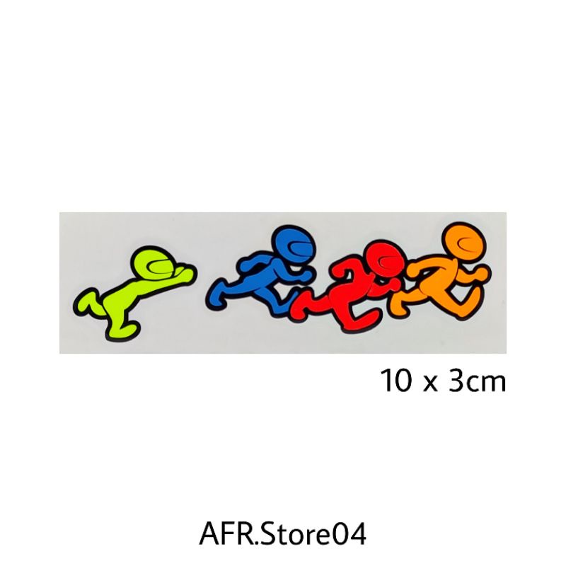 Jual Stiker Sticker Rossi Run kanan Lari | Shopee Indonesia