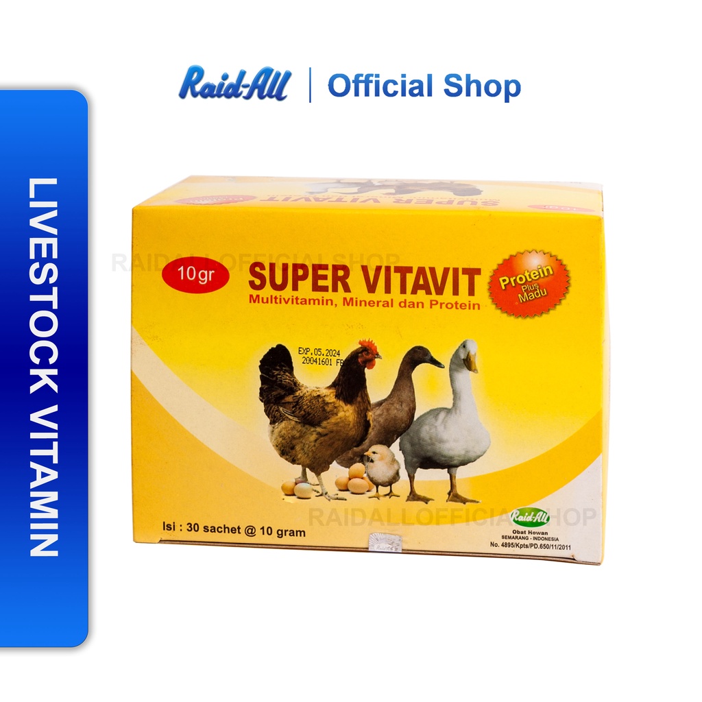 Jual RAID ALL - Super Vitavit Obat Ayam | Shopee Indonesia