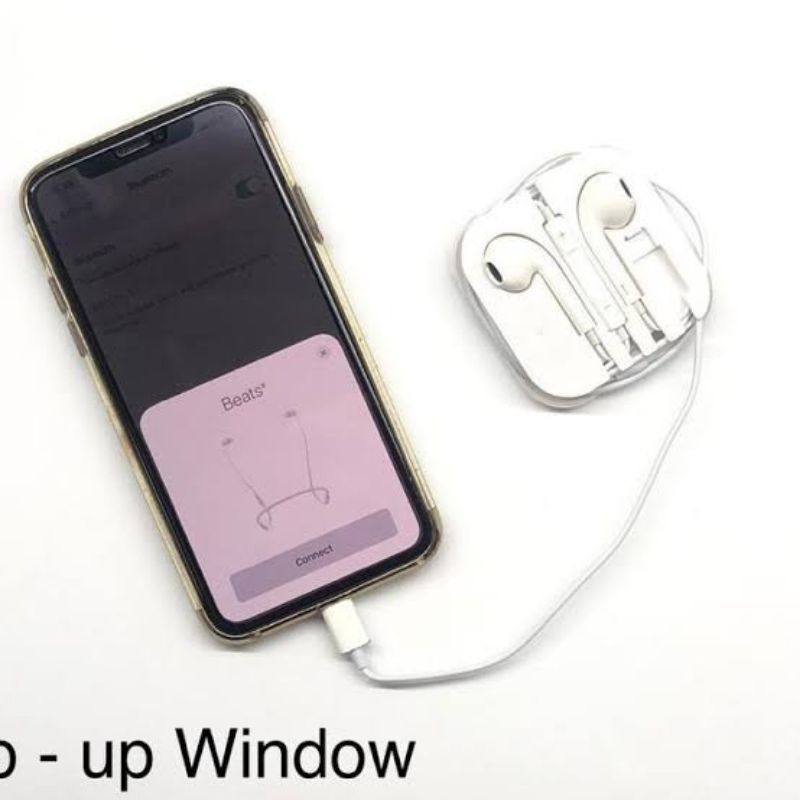 Jual Earphone Handsfree Lightning For iP 7/8/X/Xs Max Pop Up Windows ...