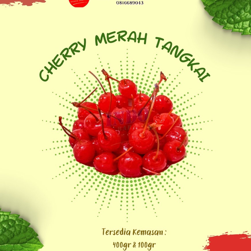 Jual Cherry Tangkai Repack 100gr | Shopee Indonesia