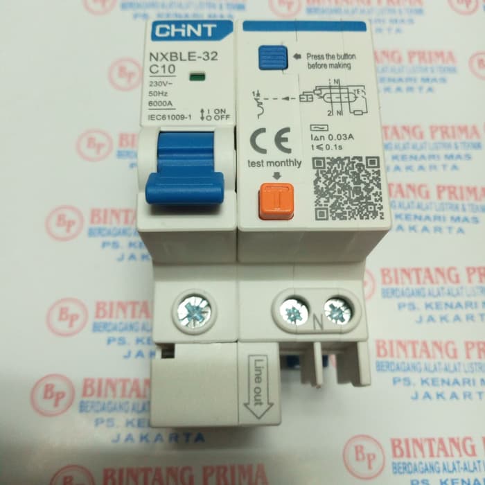 Jual RCCB / ELCB / RCBO 2P 6A-32A Tipe NXBLE-32 1P+N 6 Ka Merk CHINT - 06A, 30Ma Termurah ...