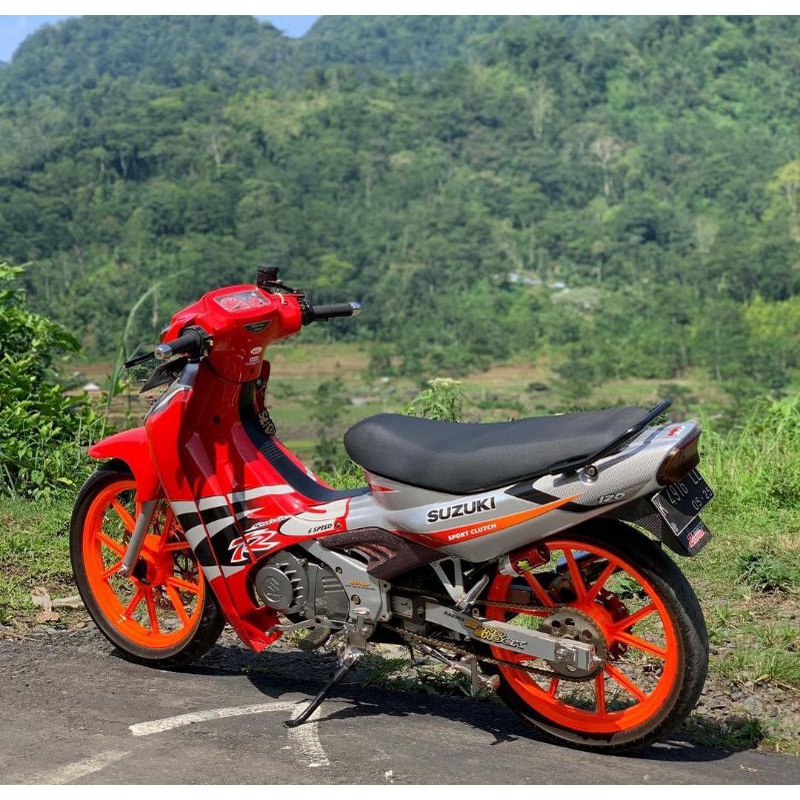 Jual Striping Lis Sticker Standar Ori Suzuki Satria R 2003 Merah silver ...