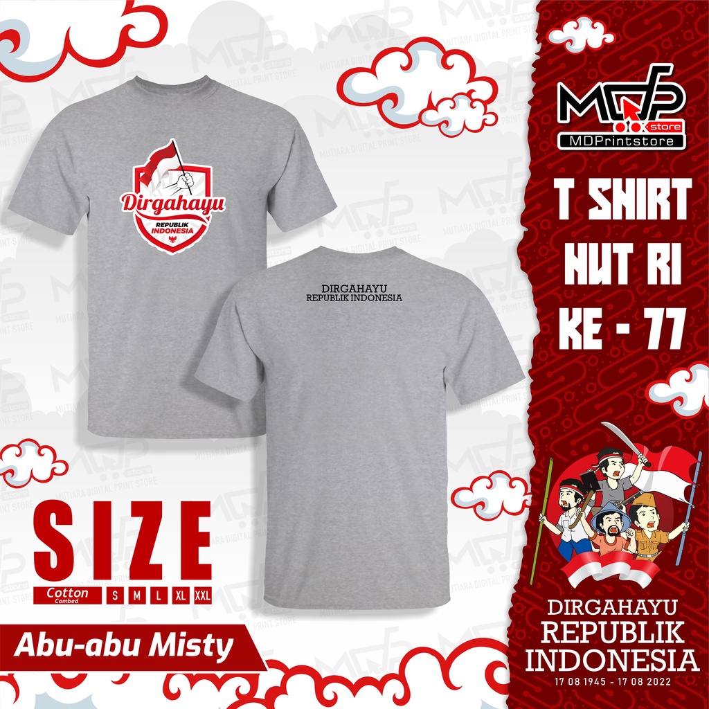 Jual KAOS HUT RI A BAJU AGUSTUSAN TSHIRT HARI KEMERDEKAAN MDPRINTSTORE | Shopee Indonesia