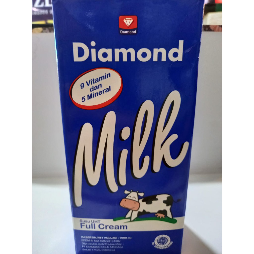 Jual Diamond Milk UHT full cream 1000 ml | Shopee Indonesia