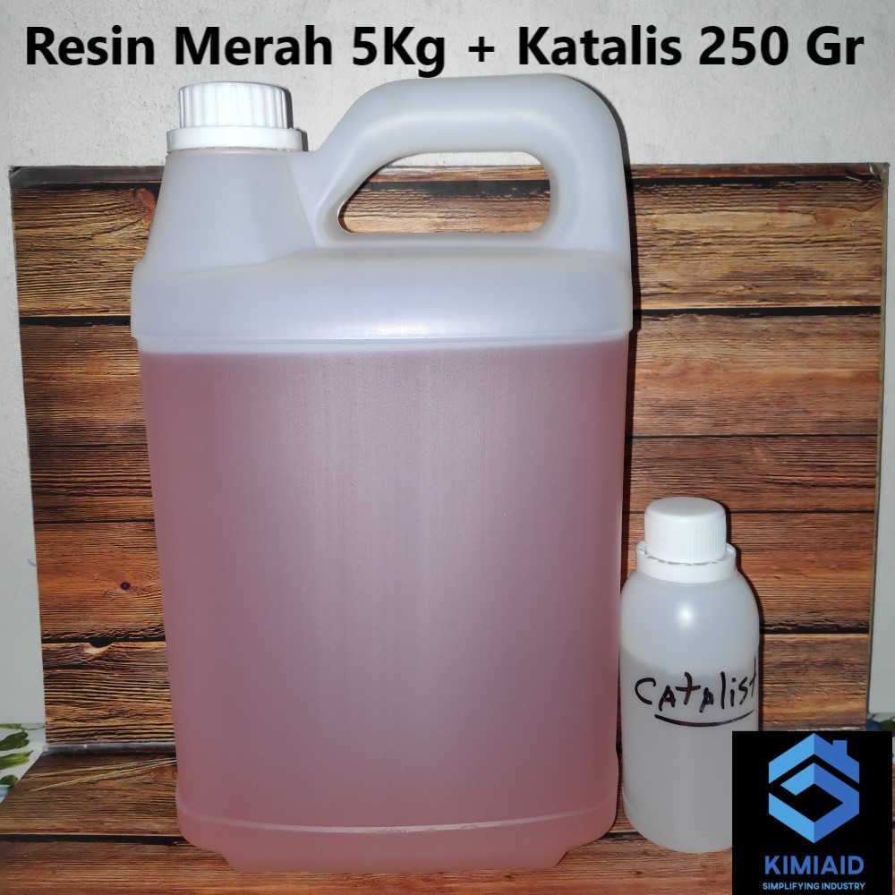 Jual Resin Merah 5 Kg + Katalis - Resin Polyester Merah - Resin Perahu ...
