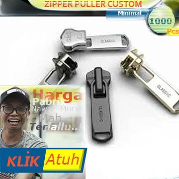 Jual ZIPPER PULLER KEPALA RESLETING DESAIN SENDIRI HARGA OKE WARNA GOLD ...