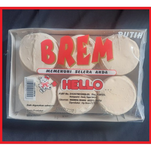 Jual Brem Putih | Brem Solo Bulat Jajanan Tradisional Enak 1 pack ...