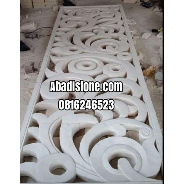 Jual relief dan roster tempel dinding sekat dinding batu alam pajangan ...