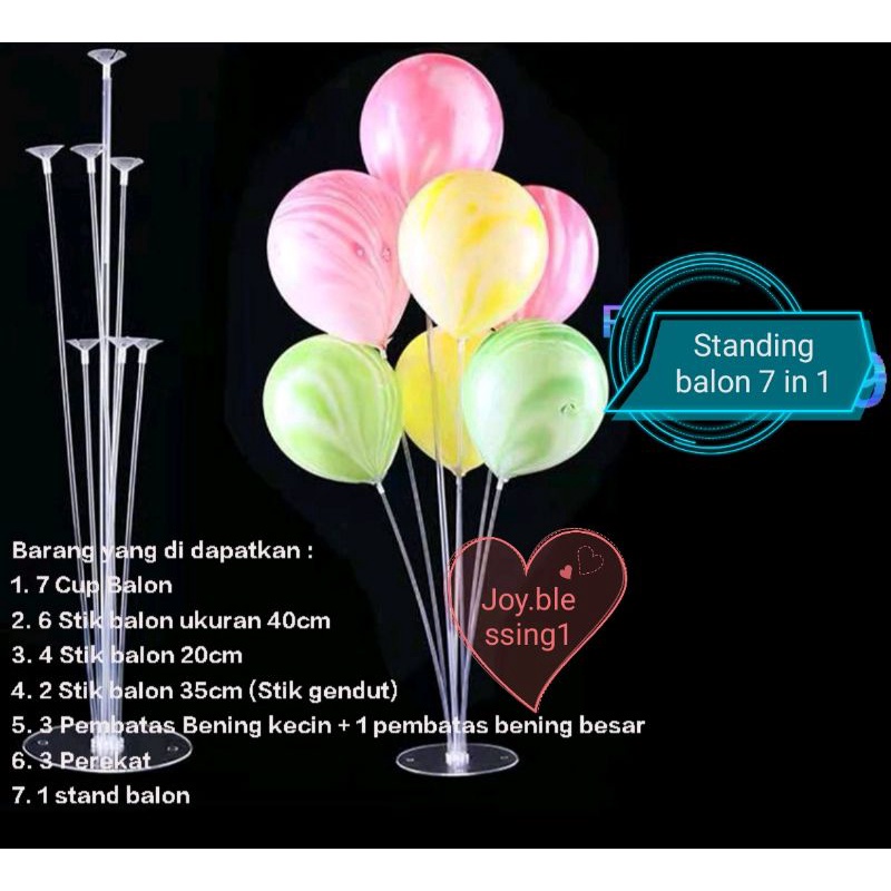 Jual STIK BALON BERDIRI Standing cup 7 in 1/ 13 in1/19 in 1 /TIANG ...