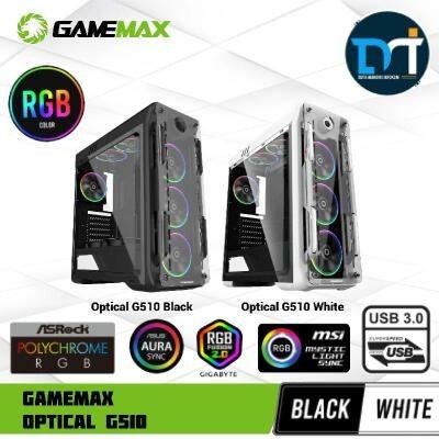 Jual Case Komp Casing Gamemax Optical G510 Black - Rgb Gaming Atx ...