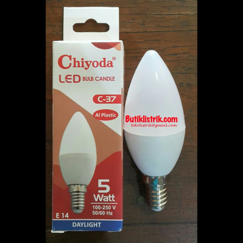 Jual Lampu Led Candle E14 Chiyoda 5 watt Putih | Shopee Indonesia