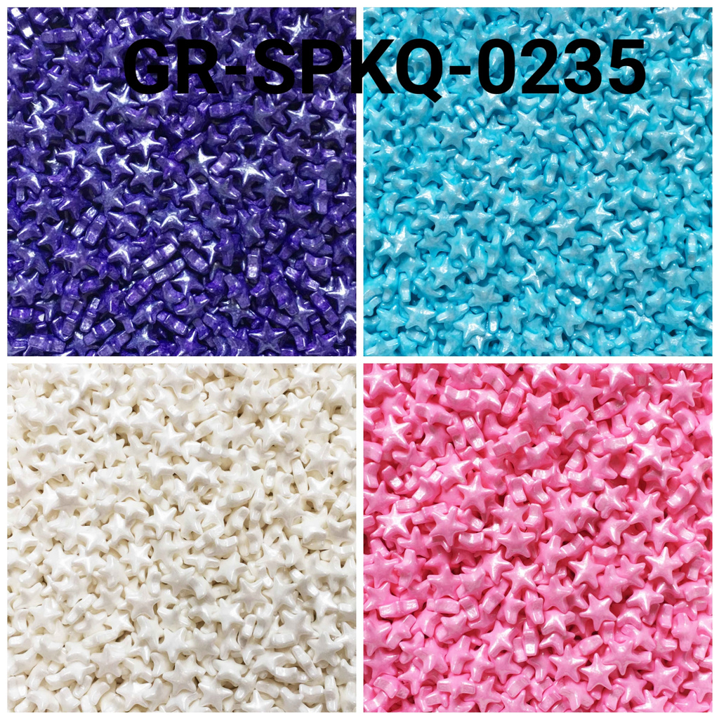 Jual GR-SPKQ-0235 Sprinkles sprinkle sprinkel 250gr bintang ungu pink ...