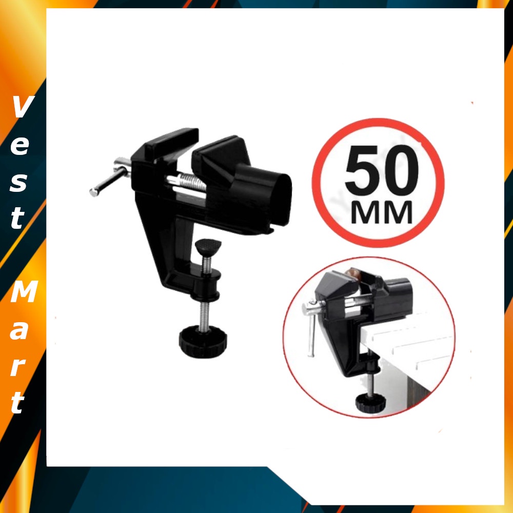 Jual Catok Meja Ragum Clamp Vise 50mm Table Vice Alumunium Multifungsi ...