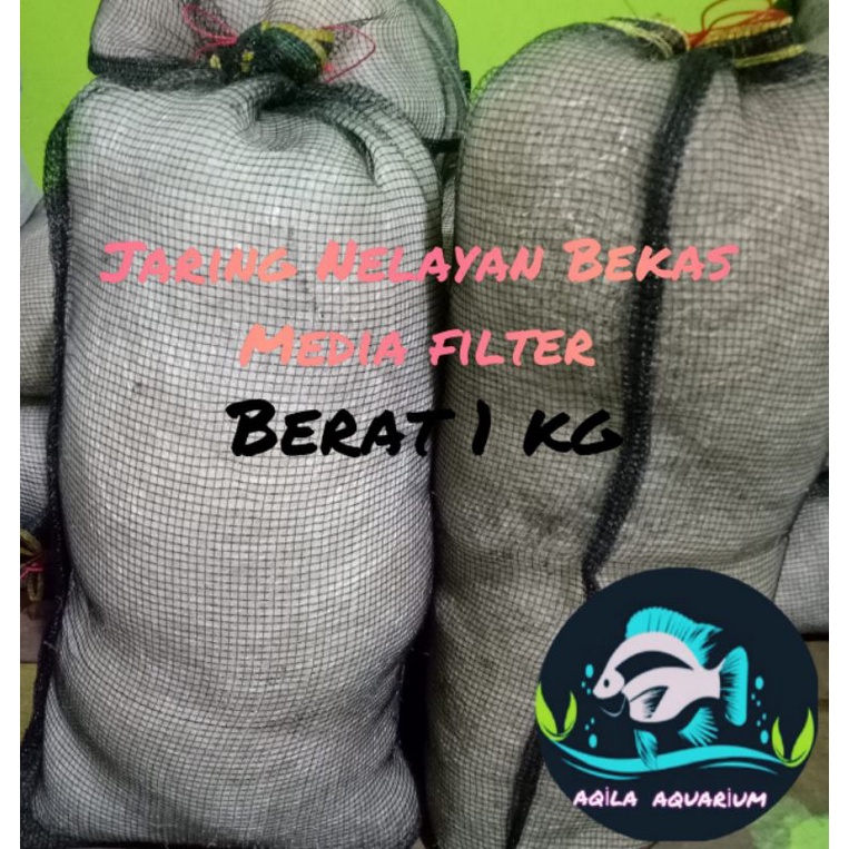 Jual Jaring nelayan media filter kolam koi 1kg | Shopee Indonesia