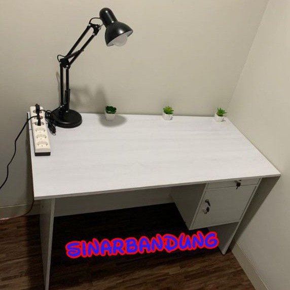 Jual MEJA KANTOR MEJA KERJA MEJA PUTIH MiNIMALIS | Shopee Indonesia