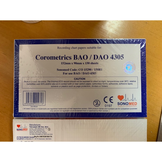 Jual Kertas ekg / Kertas ctg Corometric GE / BAO 4305 / DAO 4305 ...