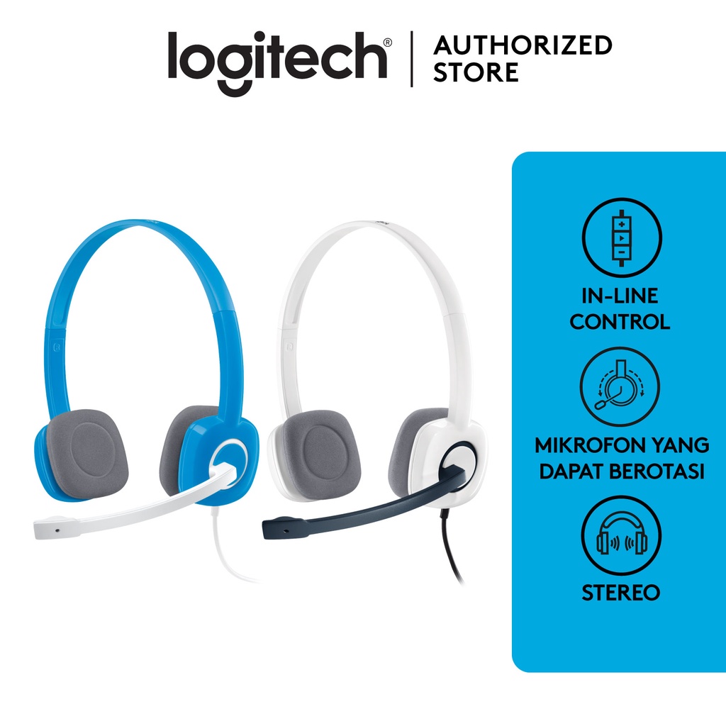 Jual Logitech H150 Stereo Headset dengan Mikrofon Noise-Cancelling dan ...