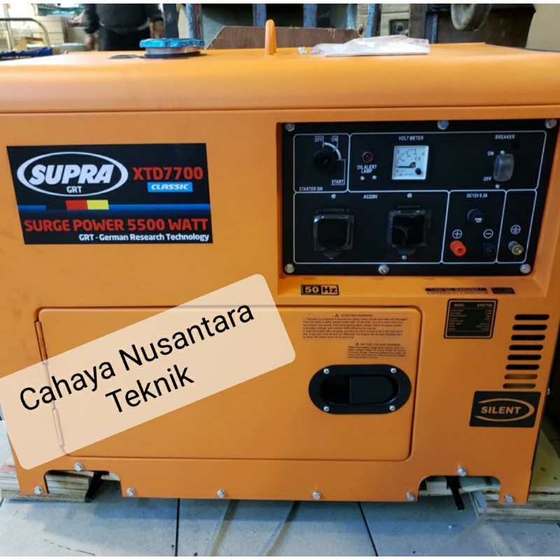 Jual Mesin Genset Silent Bensin 5 KvA XTD 7700 SUPRA | Shopee Indonesia