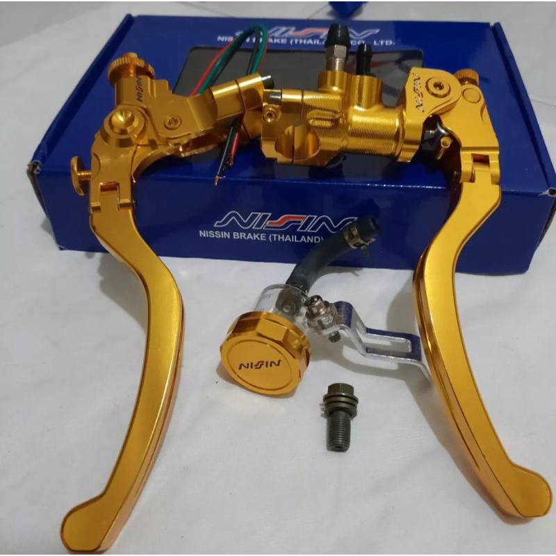 Jual Handle Master Rem Nissin Full Gold Cnc Matic Bebek Universal Vario ...