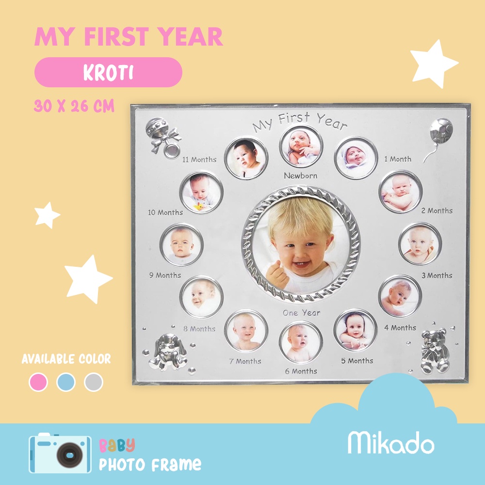 Jual Frame Foto Bayi "My First Year" 13op - Mikado KROTI Baby Photo ...