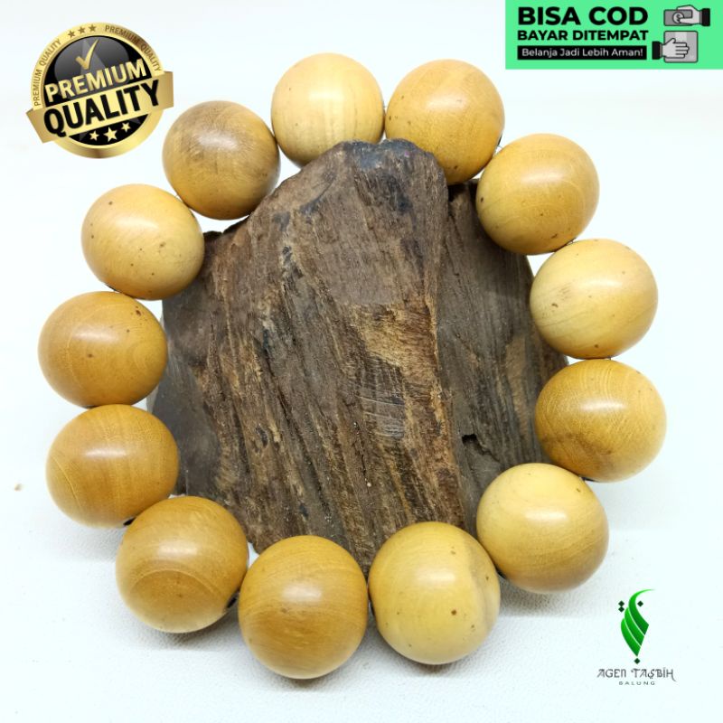 Jual Gelang Kayu Kemuning Gading Super Size 18mm ORIGINAL!! | Shopee ...