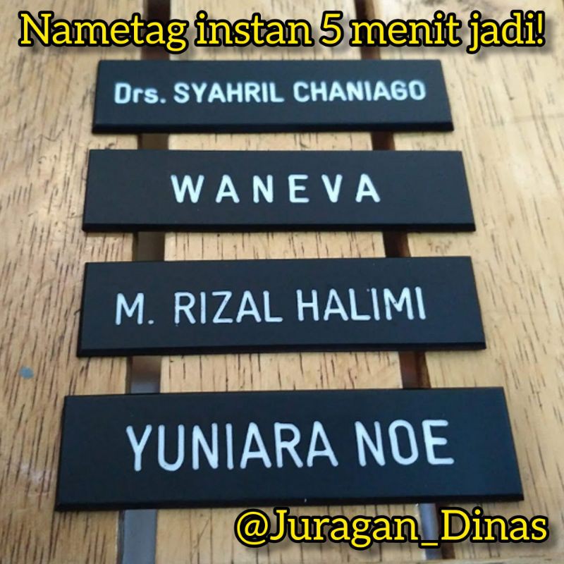 Jual Nametag (Persit) Papan Nama Dada Gravo Grafir Acrilik Akrilik ...