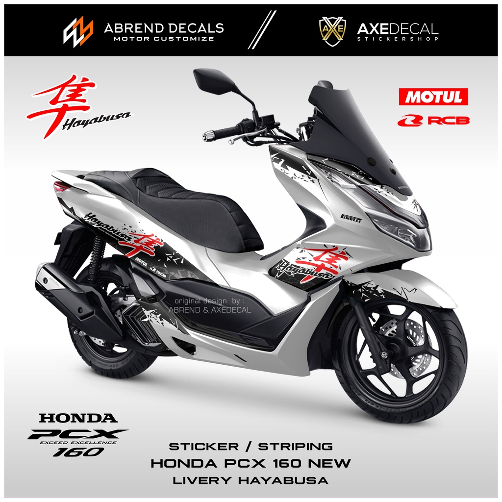 Jual Striping Honda Pcx 160 New Livery Hayabusa Racing / Stiker Motor ...