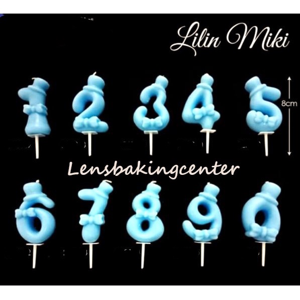 Jual Lilin Ulang Tahun / Ultah / Happy Birthday Angka Warna Blue / Biru ...